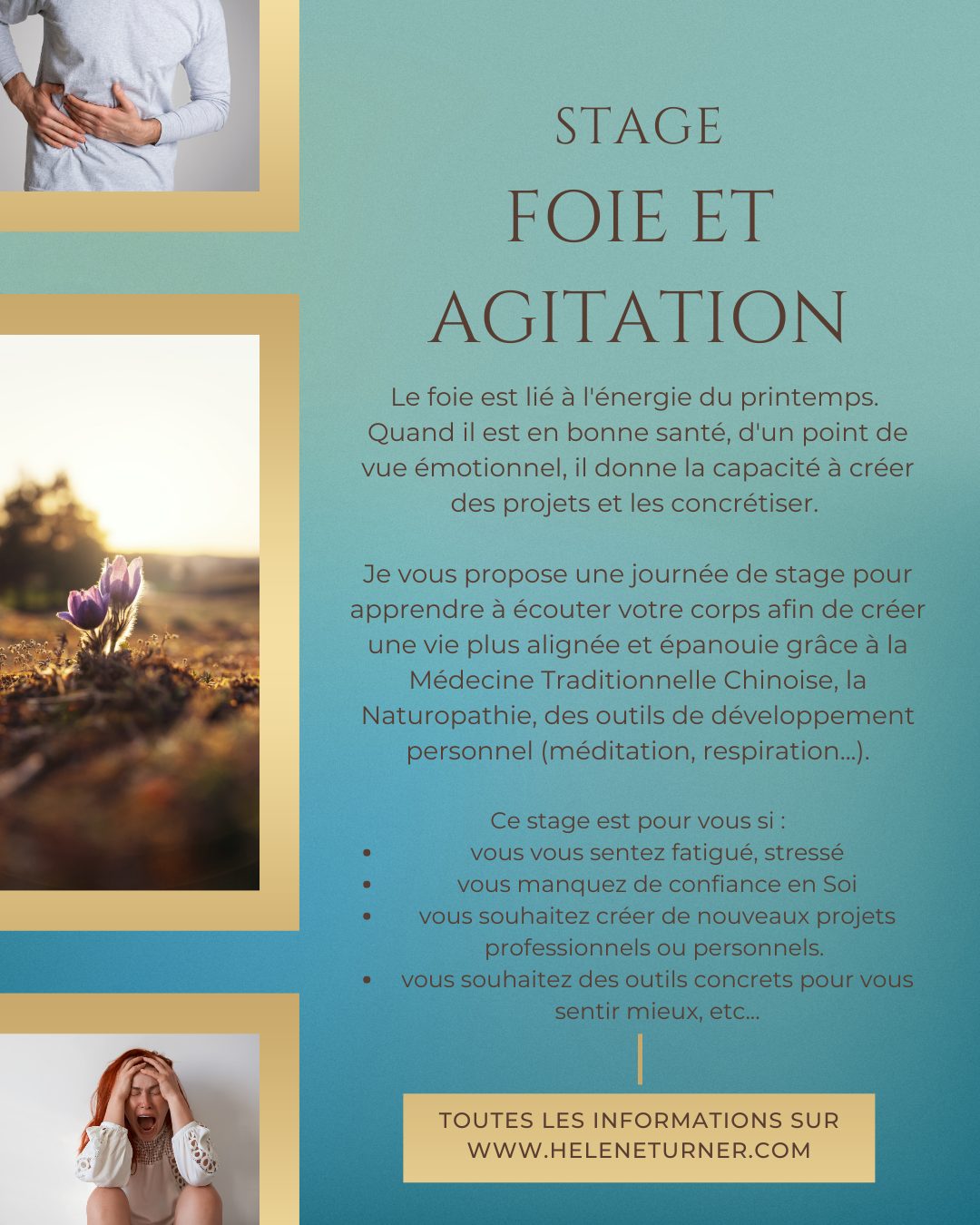 STAGE « ÉCOUTE TON CORPS » - Hélène TURNER